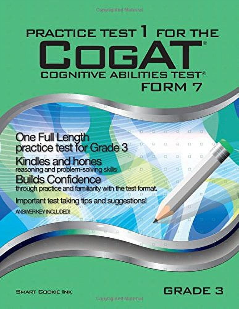 Pre-Owned Practice Test 1 for the CogAT - Form 7 - Grade 3 (Level 9 ...
