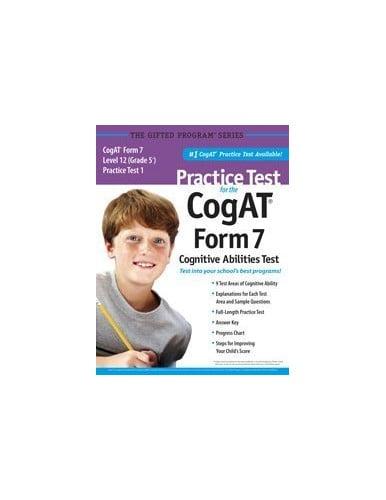 Pre-Owned Practice Test For The Cogat Form 7 Level 12 Grade 5 by Mercer ...