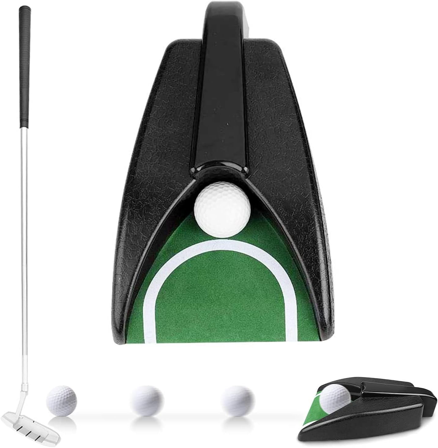 Practice Trainer Set, Automatic Putting Cup, Portable Putter Practice ...