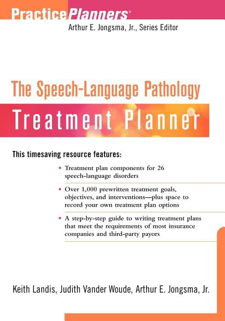 PracticePlanners The Speech-Language Pathology Treatment Planner, Book ...
