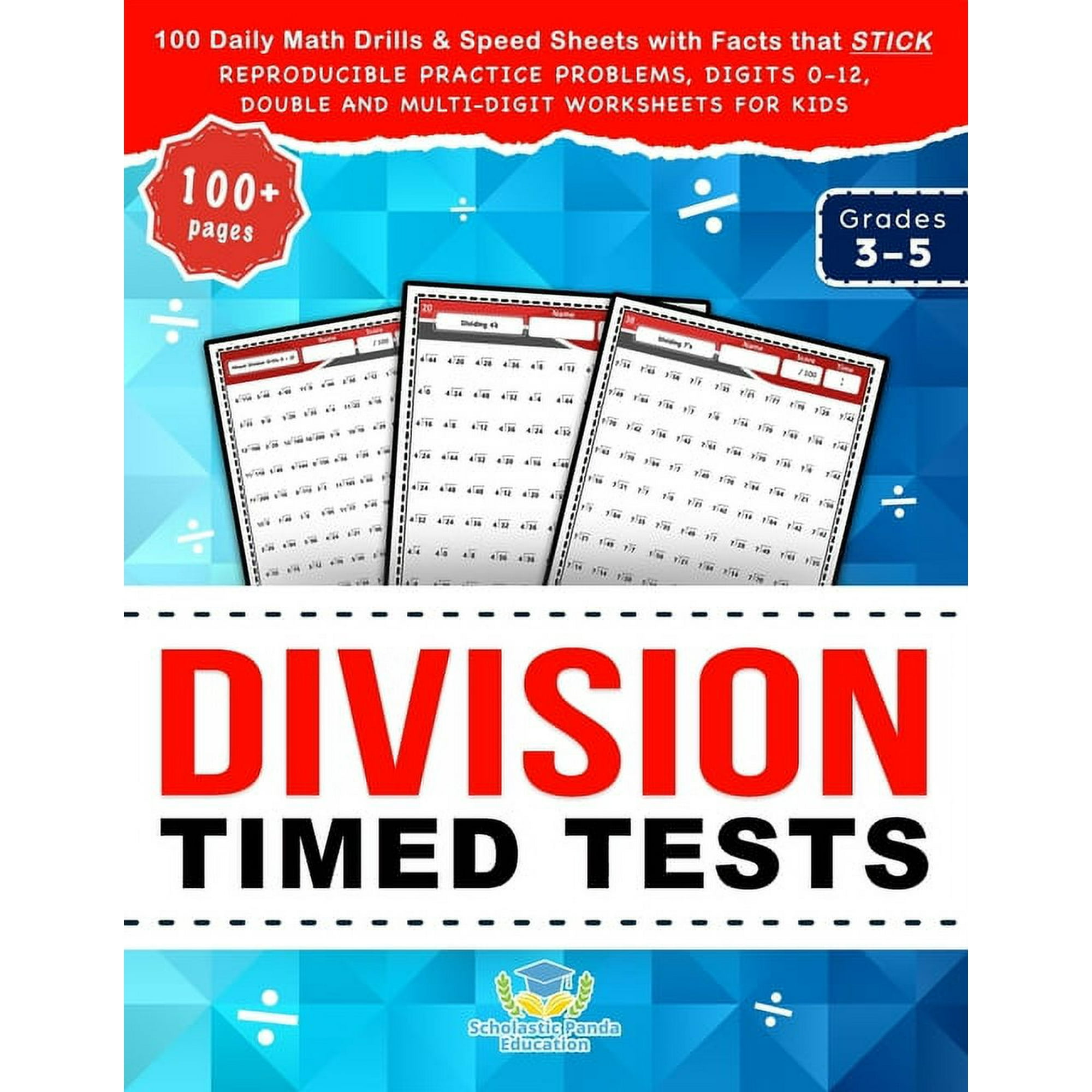 Division Worksheets 100 Problems