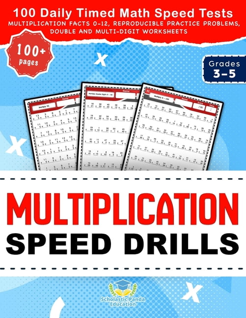 Practicing Math Facts Multiplication Speed Drills: 100 Daily Timed Math ...