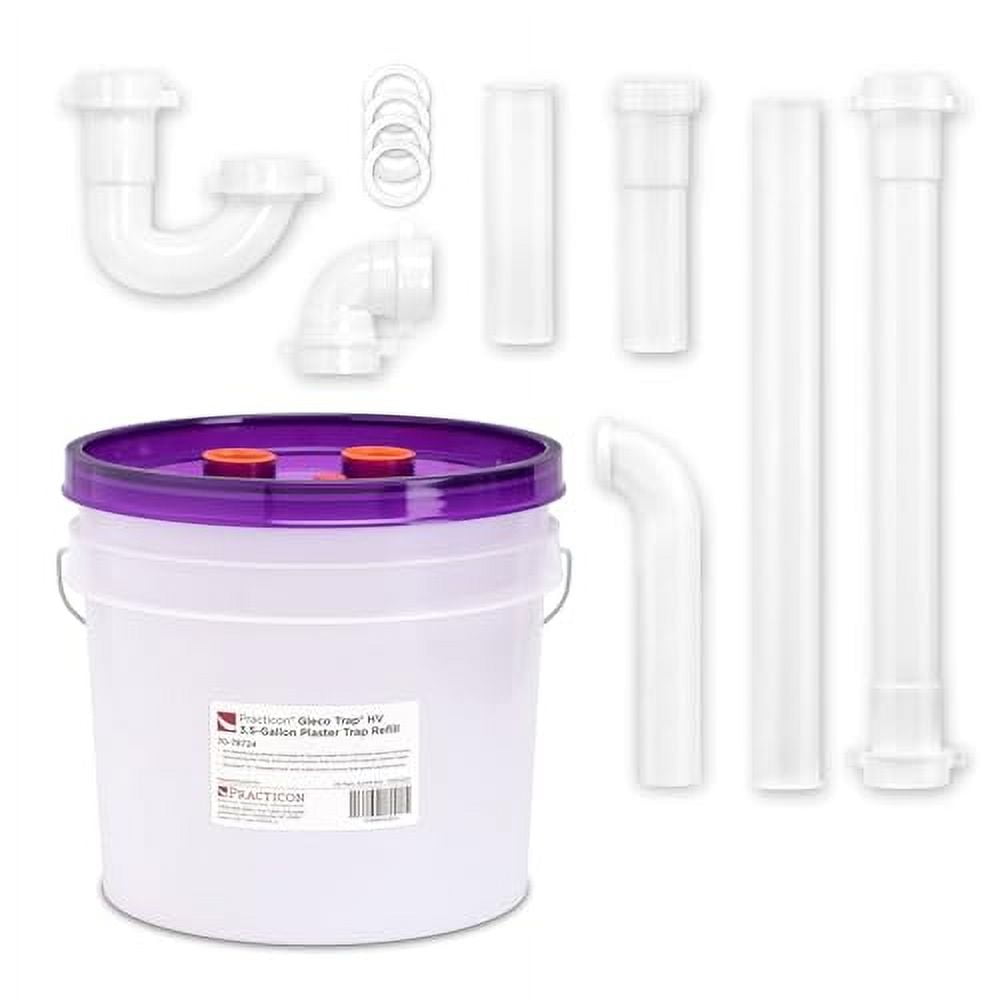 Practicon Gleco Trap 3.5 Gallon HV System, Clay & Plaster Sink Trap Kit - Walmart.com