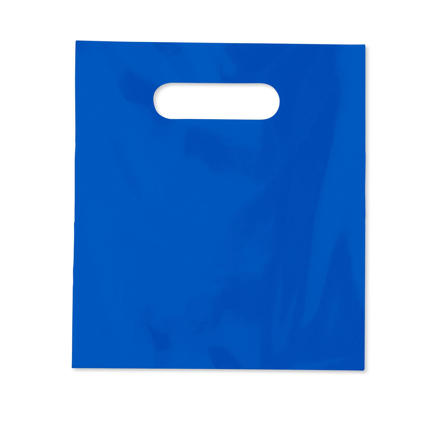 Practicon Plastic Merchandise Bag with Die Cut Handle, 7-3/4" x 9" Size ...