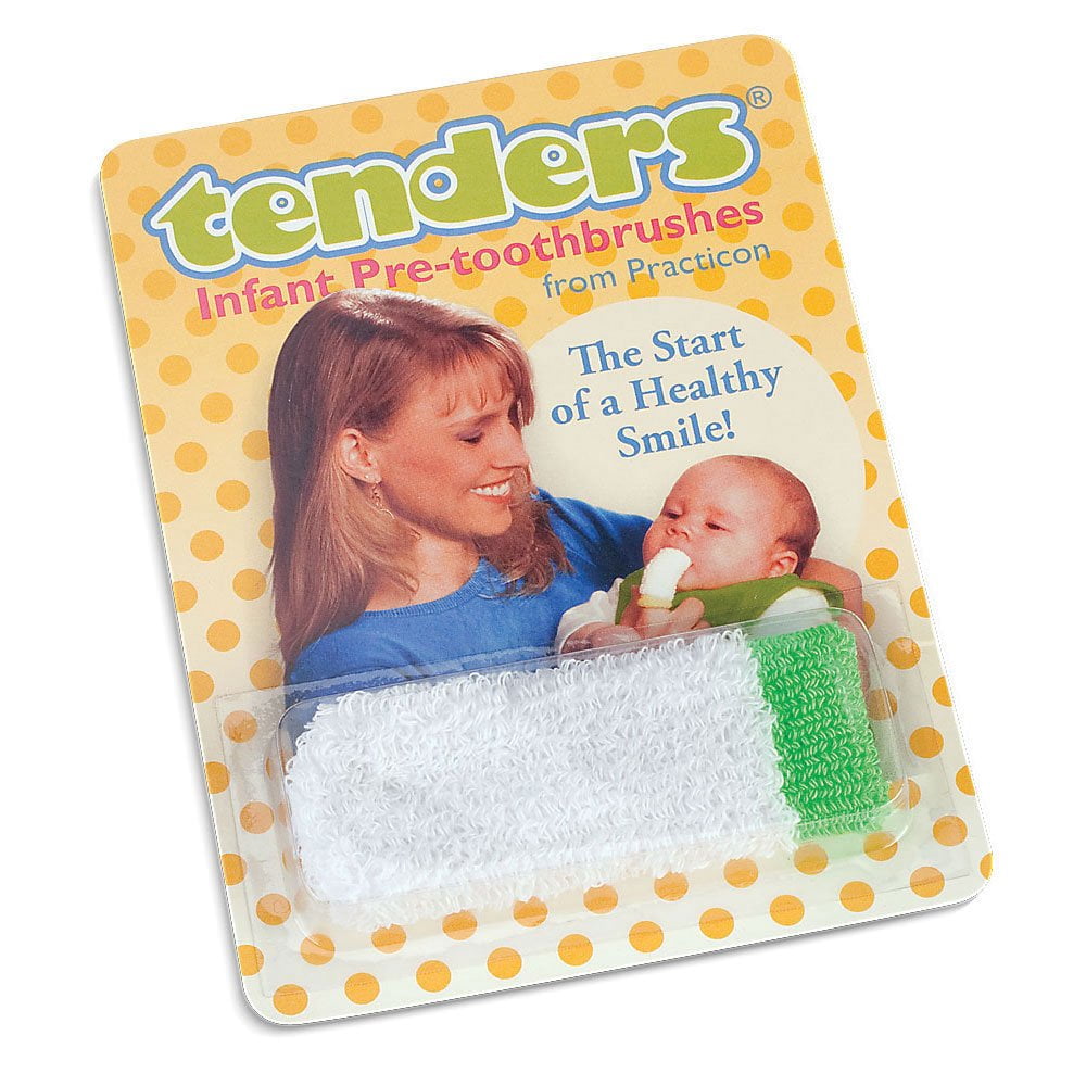 Practicon Tenders Pre-Toothbrush, 12 OIF8 Individually Packaged Pre-Toothbrushes, Assorted ...