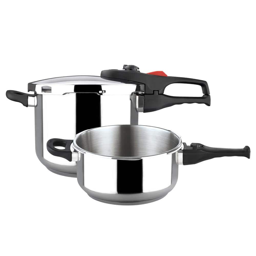 Practika Plus 6.3 Qt. Stainless Steel Stovetop Pressure Cookers ...