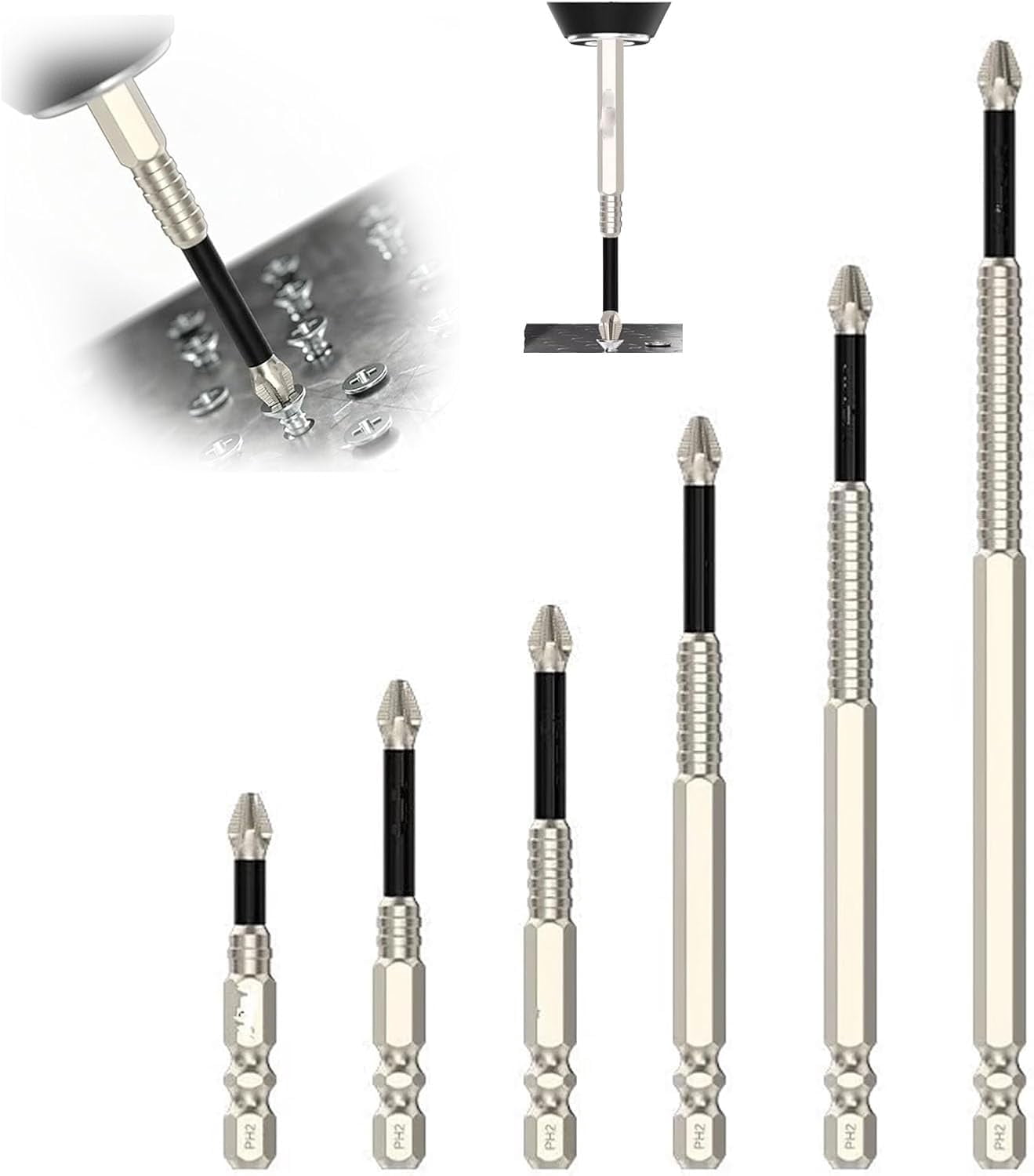 Practiqustin High Magnetic Screwdriver Drill Bit Set, Slideach Magnetic ...