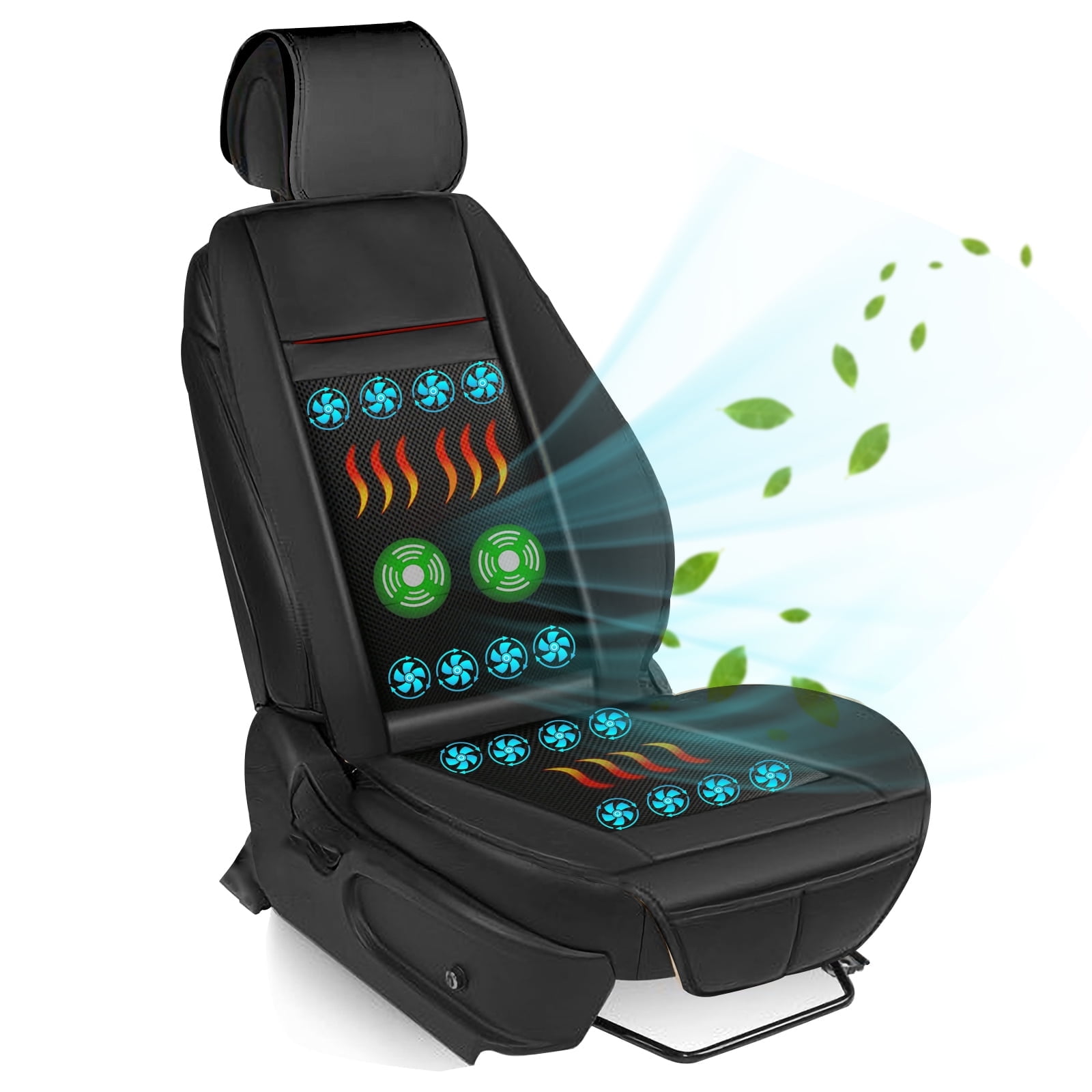 Practisol 12V Cooling and Heated Car Seat Cover Cooling Car Seat ...