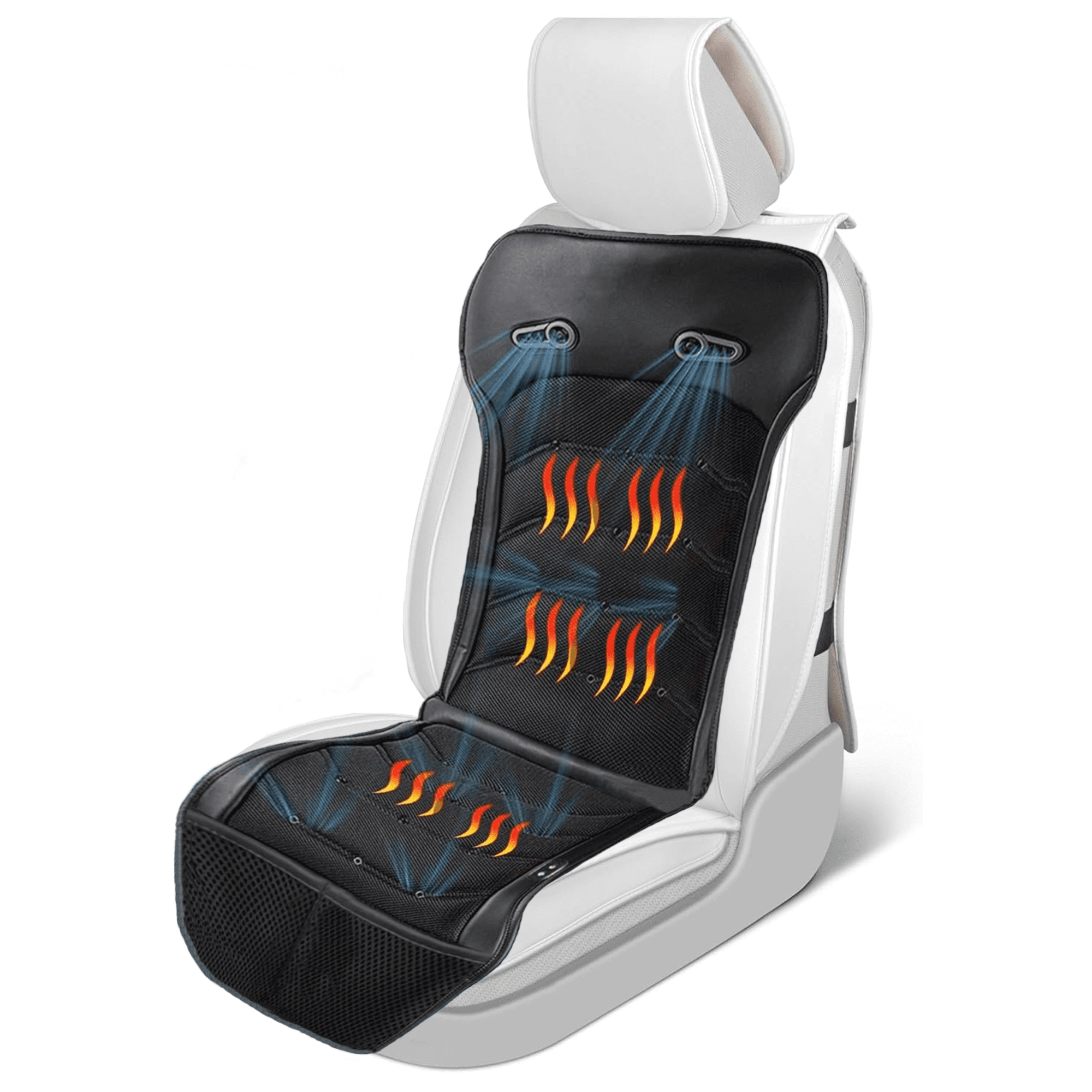 Practisol Black 2 in 1 Cooling Car Seat Cover Front Seat,Heated Seat ...