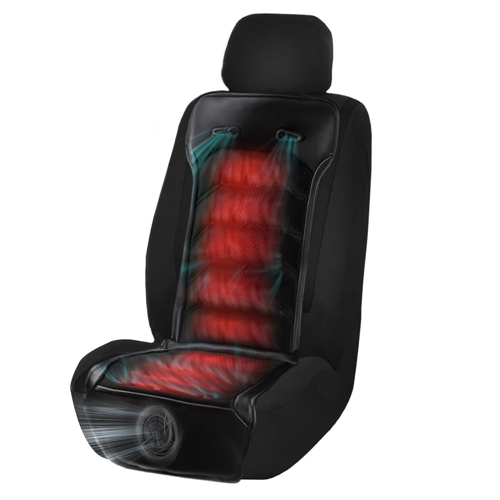 Practisol Ventilated Car Seat Cushion,Cooling Seat Covers, 12V Cooling ...