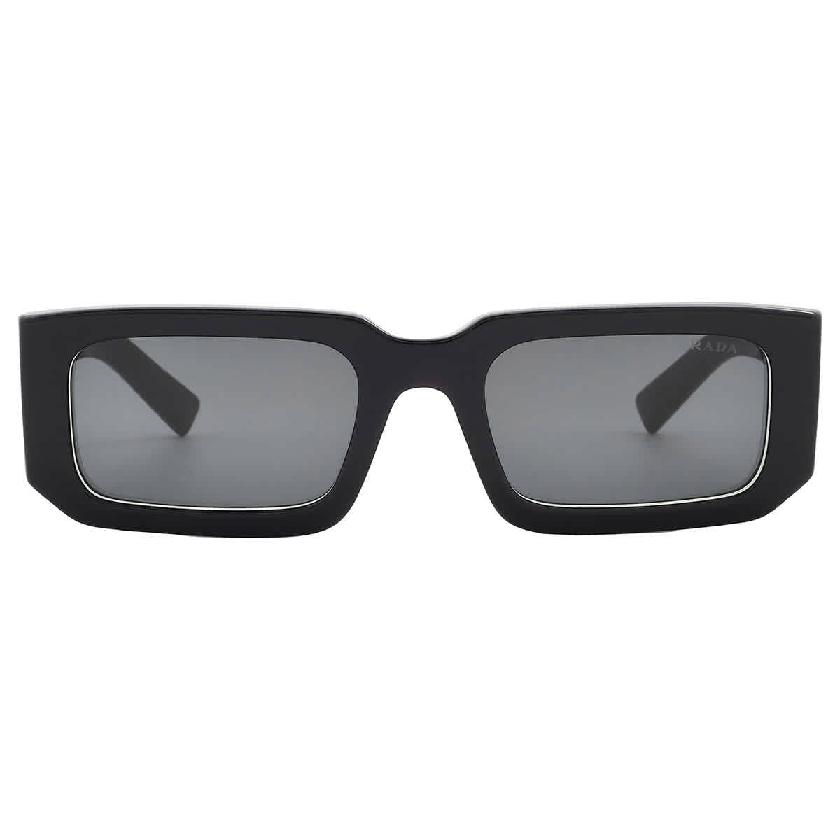 Prada Unisex Sunglasses Model PR 6 YS 09Q5S0 in Black/White Dark Grey ...