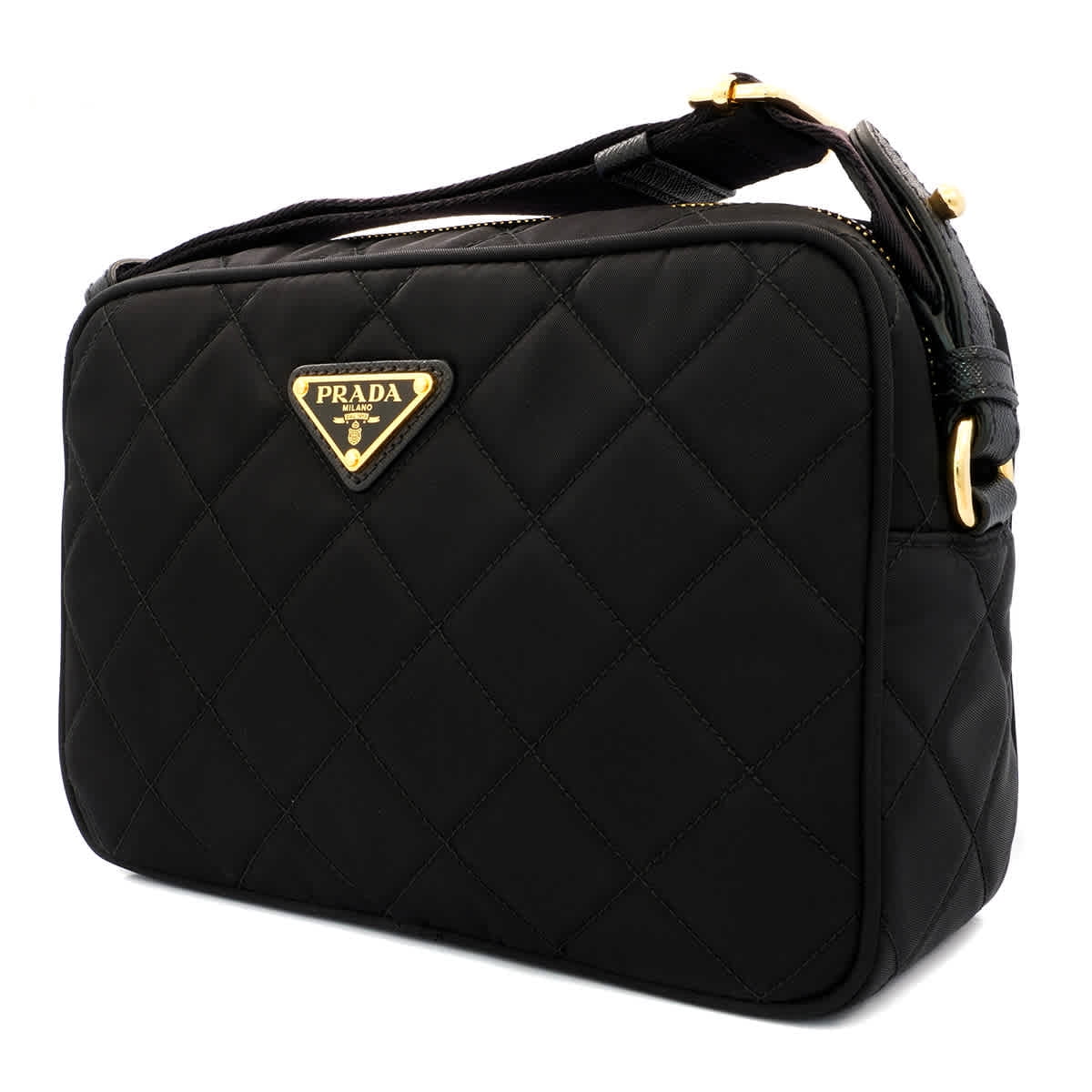 Prada Women's Quilted Nylon Camera Bag Black - Walmart.com