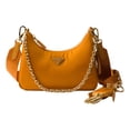 Prada Re-Edition 2005 Orange Re-Nylon and Saffiano Leather Shoulder Bag ...