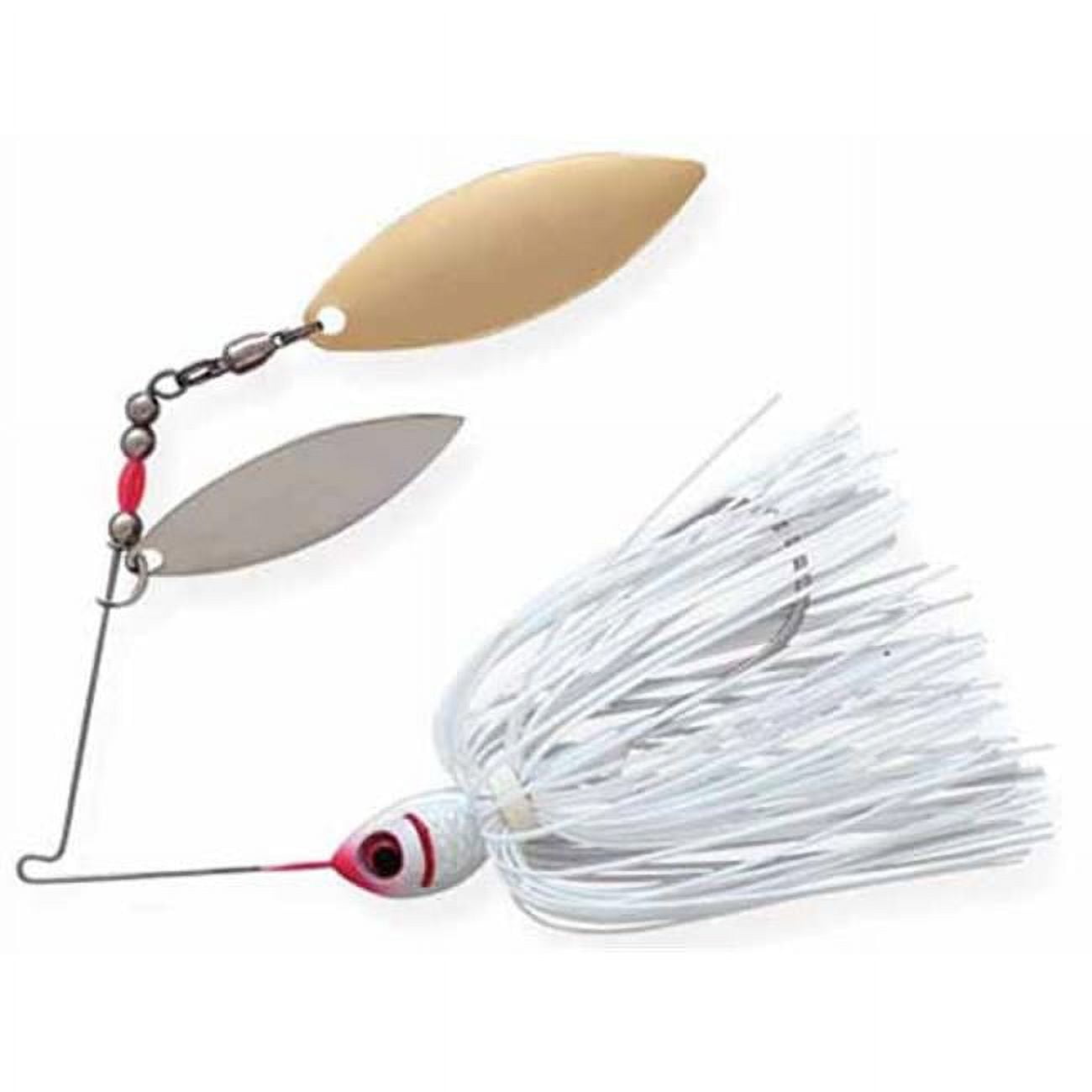 Pradco Lures Booyah Double Willow Spinner bait - Snow White - 0.5 oz ...