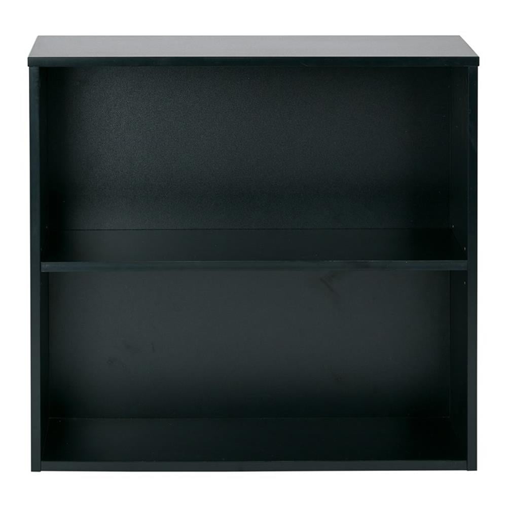 Prado 30 inch 2 Shelf Multipurpose Black Bookcase Engineered Wood ...