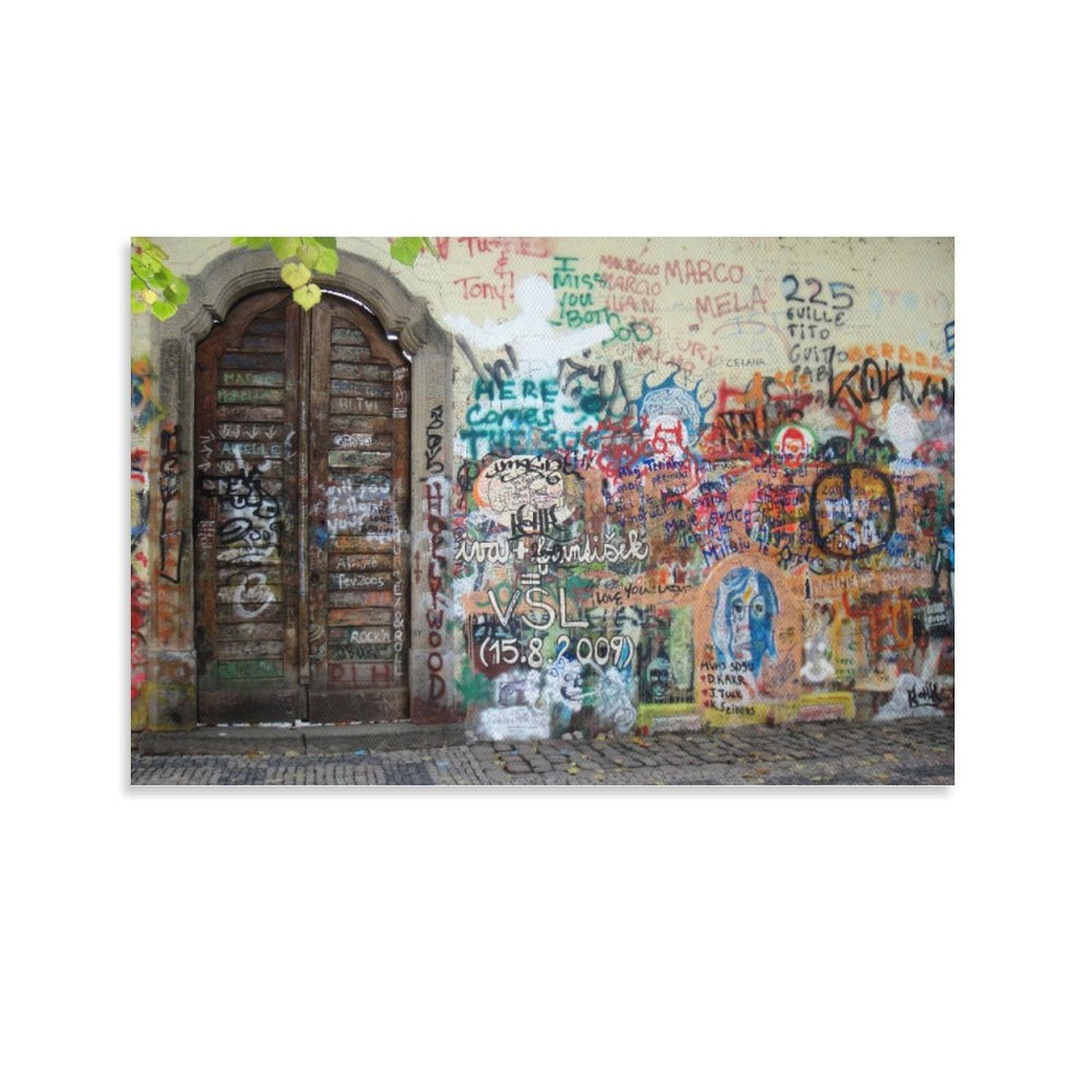 Prague Graffiti John Lennon Canvas Art Poster And Wall Art Picture ...