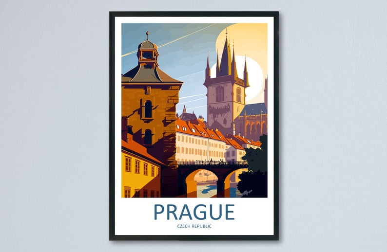 Prague Travel Print – Iconic Czech Republic Art for Your Walls ...