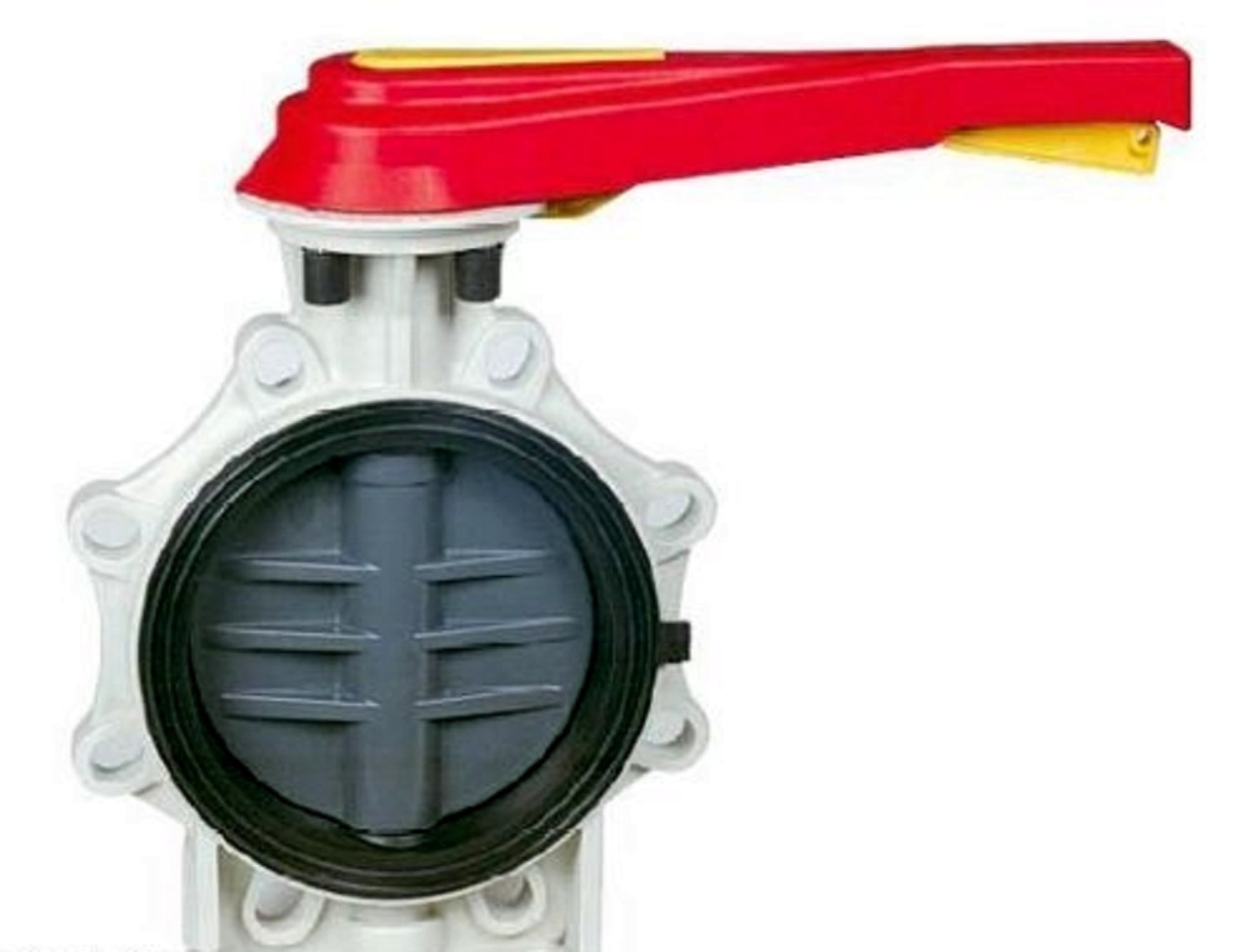 Praher 125863A Butterfly Valve 6" DN150 PVC Gray - Walmart.com