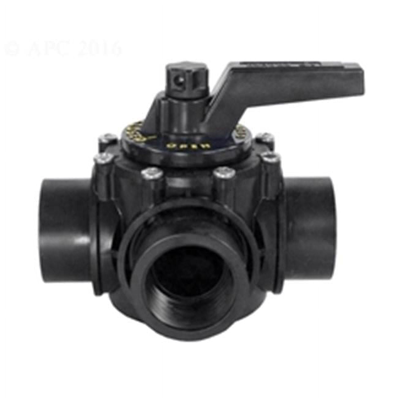 Praher Plastics PROV31503 1.5 in. FPT VF2 Series 3-Ports Valve ...