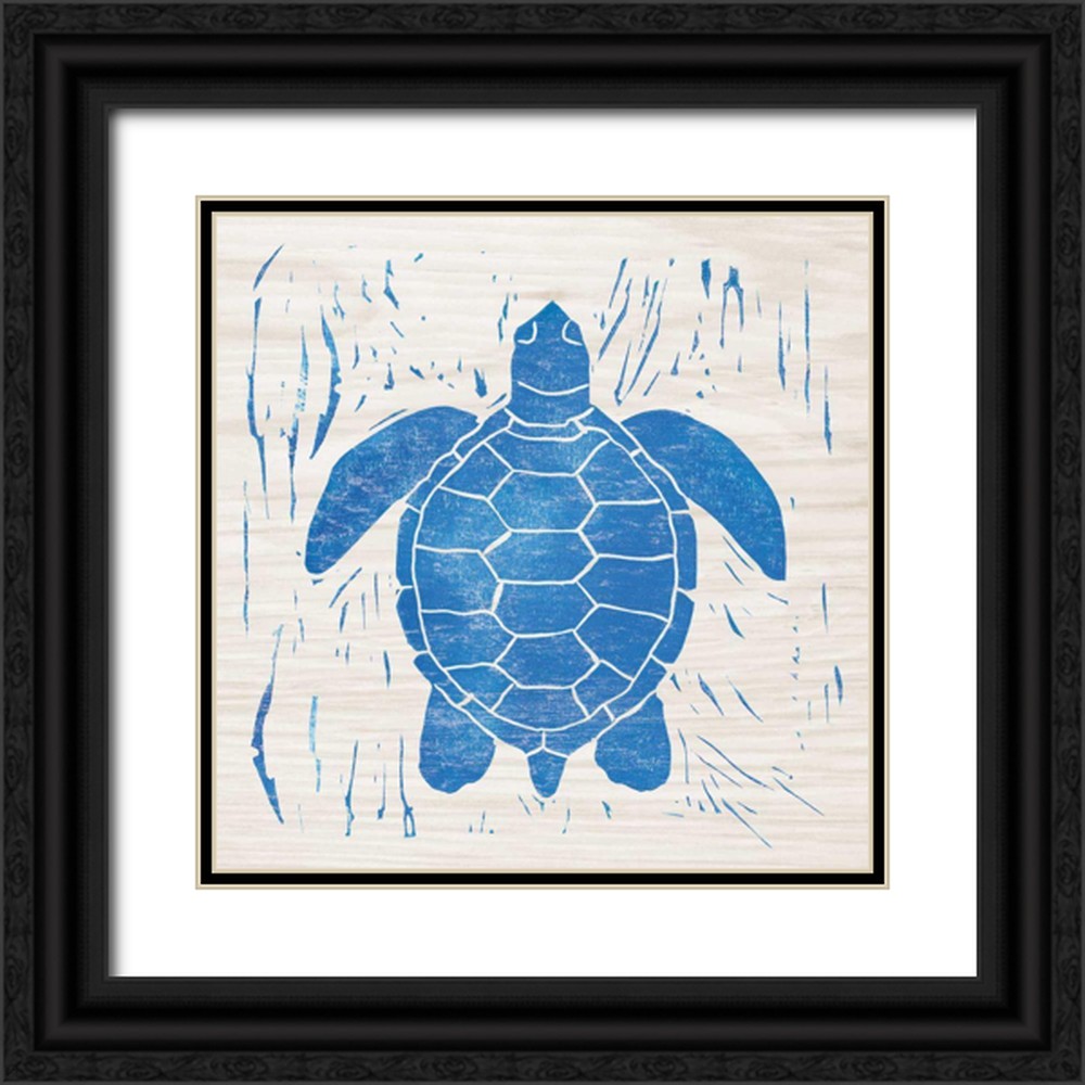 Prahl, Courtney 15x15 Black Ornate Wood Framed with Double Matting ...
