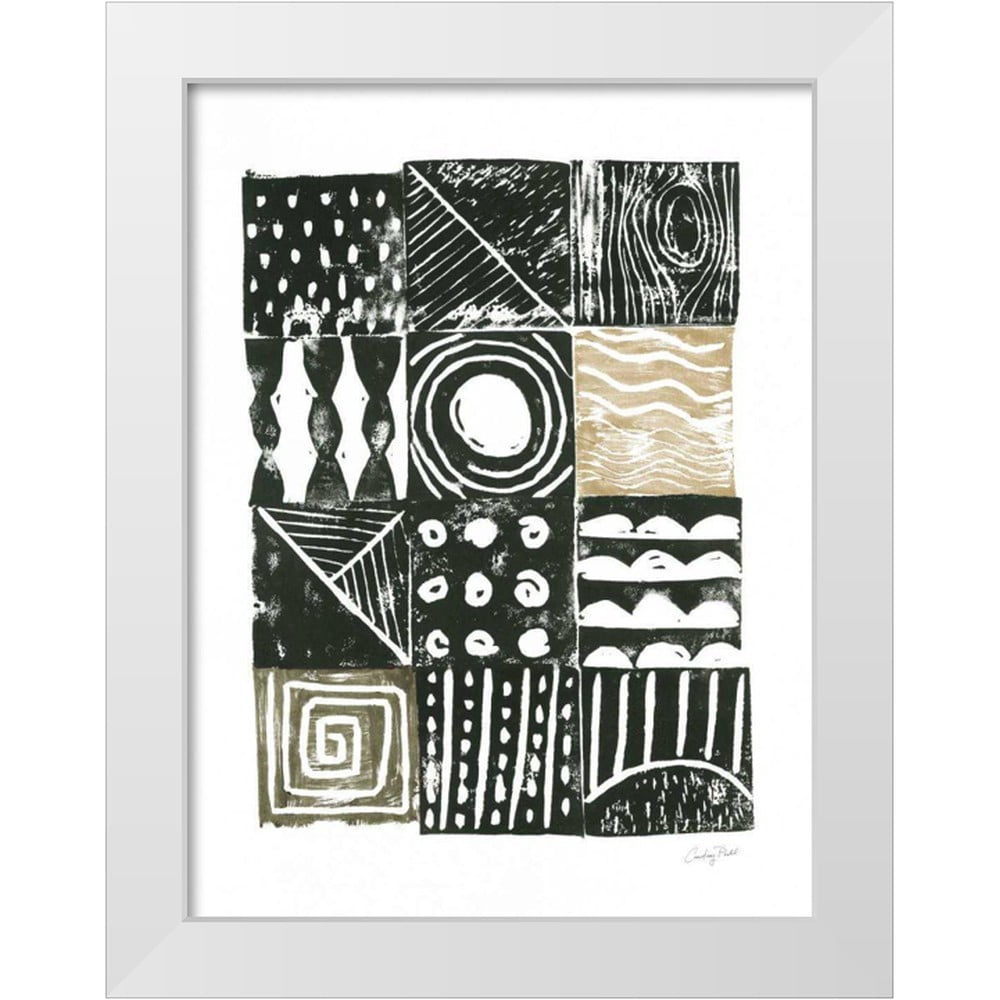 Prahl, Courtney 19x24 White Modern Wood Framed Museum Art Print Titled ...