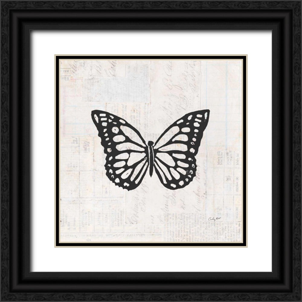 Prahl, Courtney 20x20 Black Ornate Wood Framed with Double Matting ...