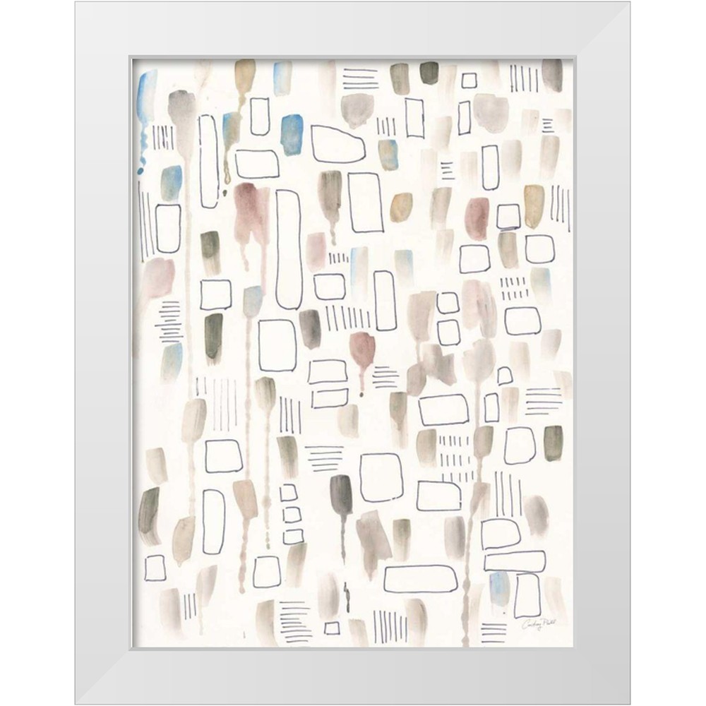 Prahl, Courtney 25x32 White Modern Wood Framed Museum Art Print Titled ...