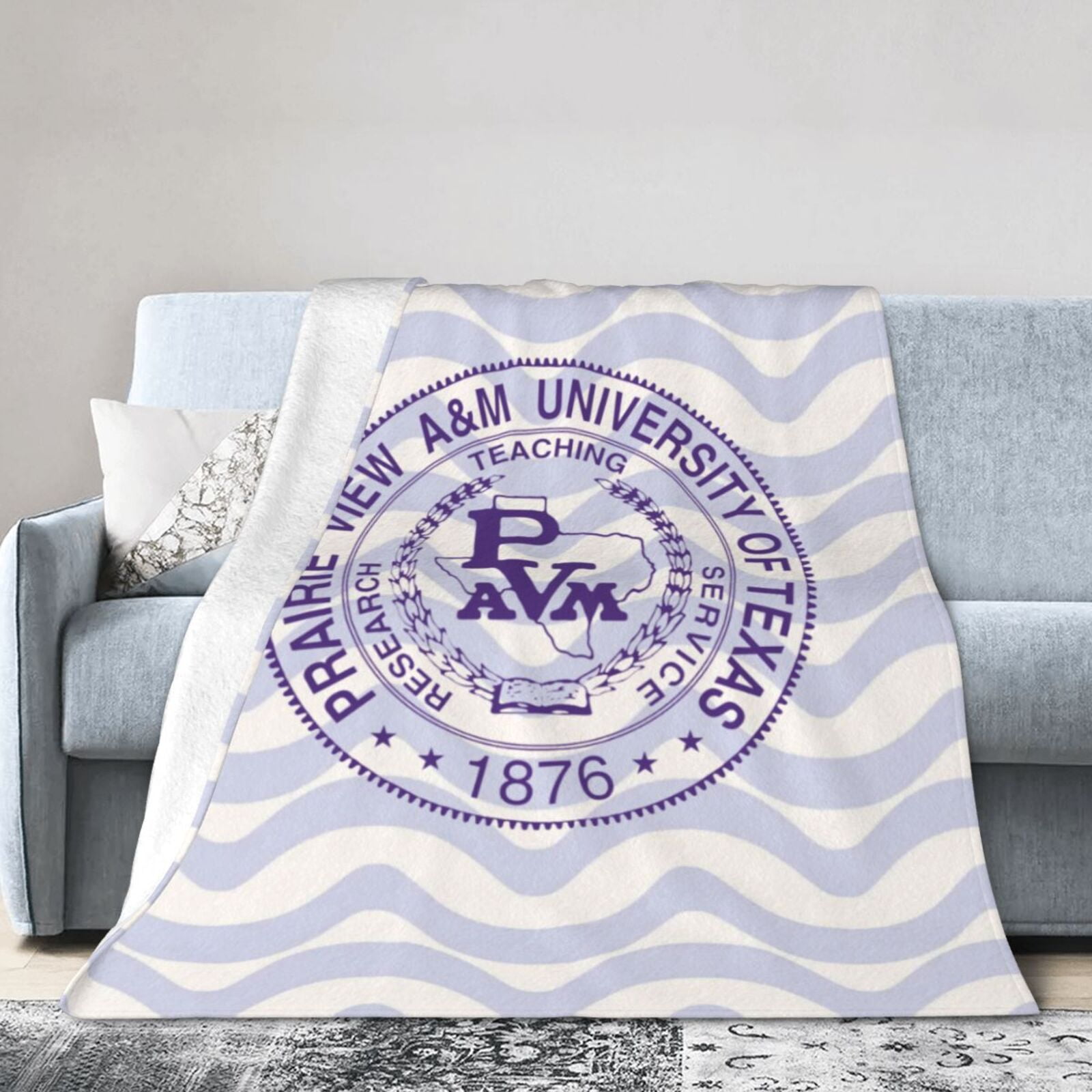 Prairie A View A&M University Logo Ultra-Soft Micro Fleece Blanket ...