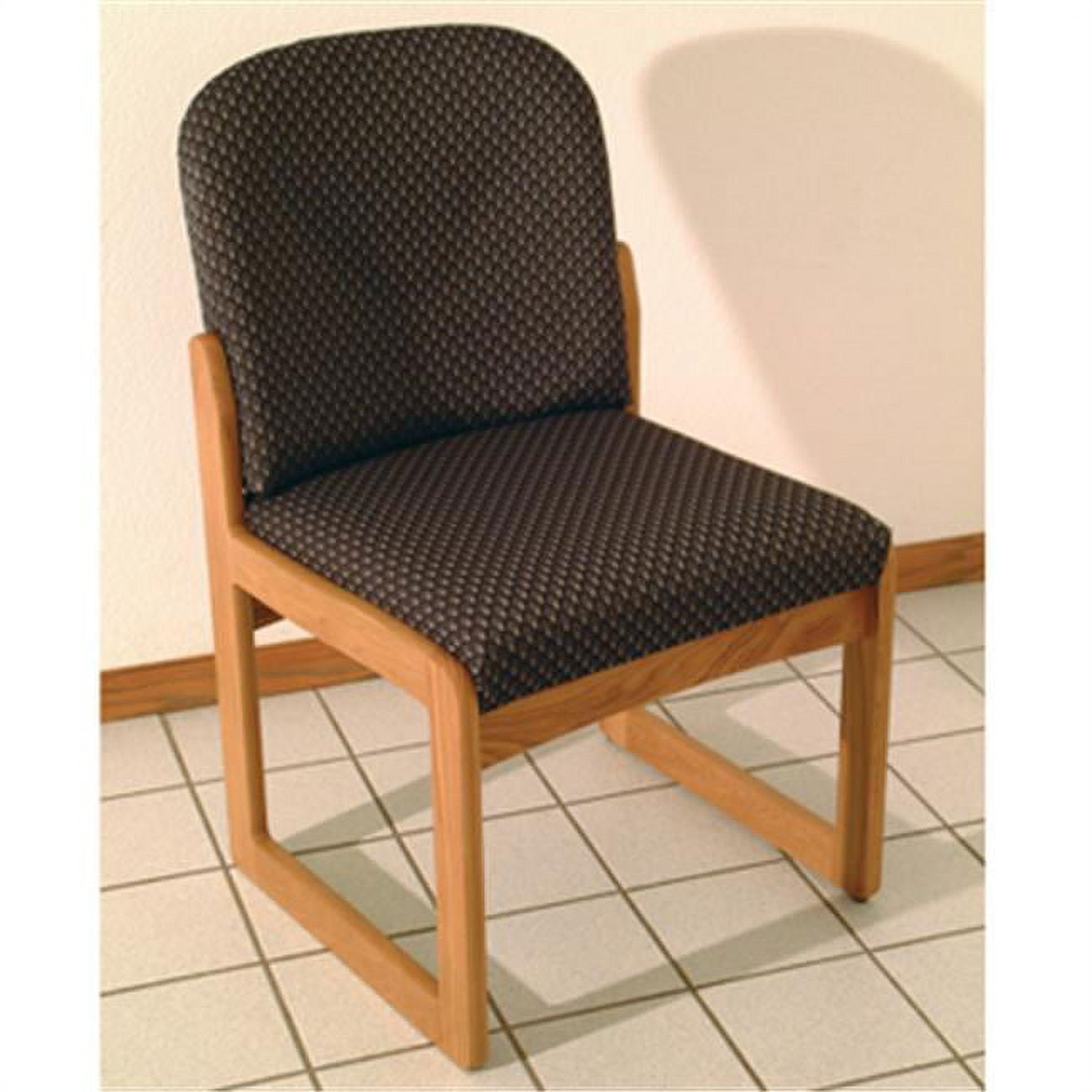 Prairie Armless Guest Chair in Medium Oak - Arch Slate - Walmart.com