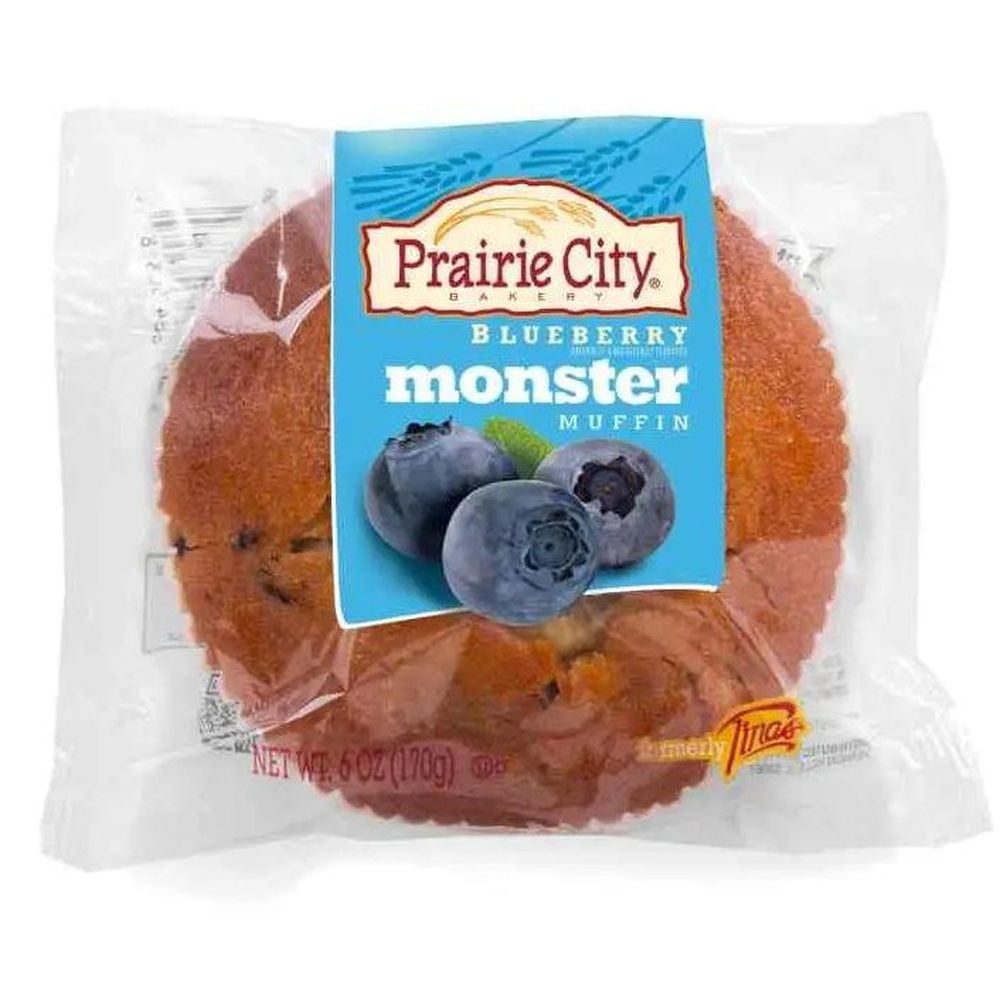 Prairie City Bakery Blueberry Monster Muffin, 6 Ounce -- 48 per case ...