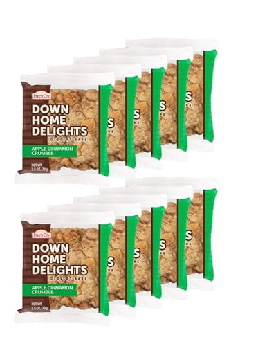 Prairie City Bakery Down Home Delights Individually Wrapped 2.5 oz Snack Cakes Pack of 10 (Apple ...