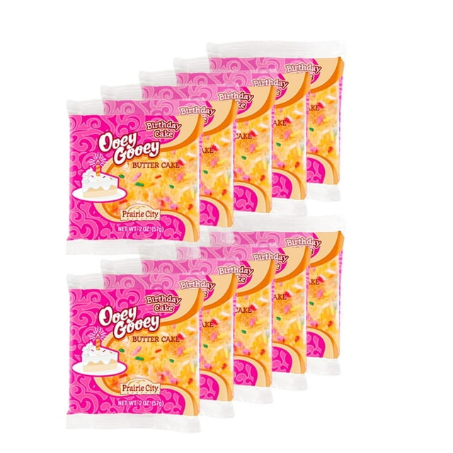 Prairie City Bakery Ooey Gooey Butter Cake Individually Wrapped 2 Ounce ...