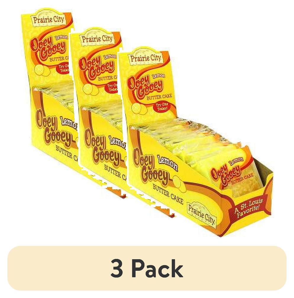 (3 pack) Prairie City Bakery Lemon Ooey Gooey Butter Cake, 1 Box, 10 ...