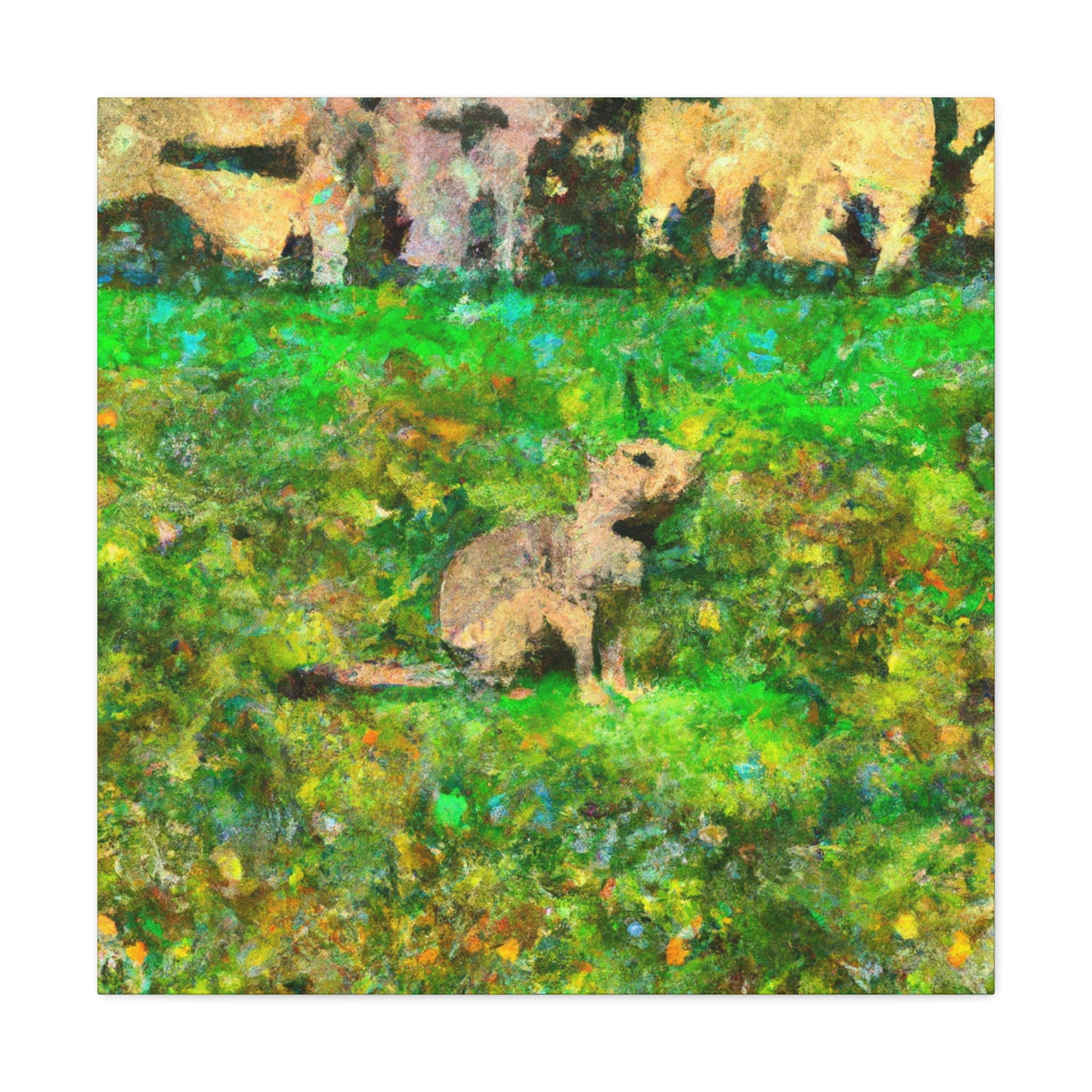 Prairie Dog Pointillism. - Canvas - Walmart.com