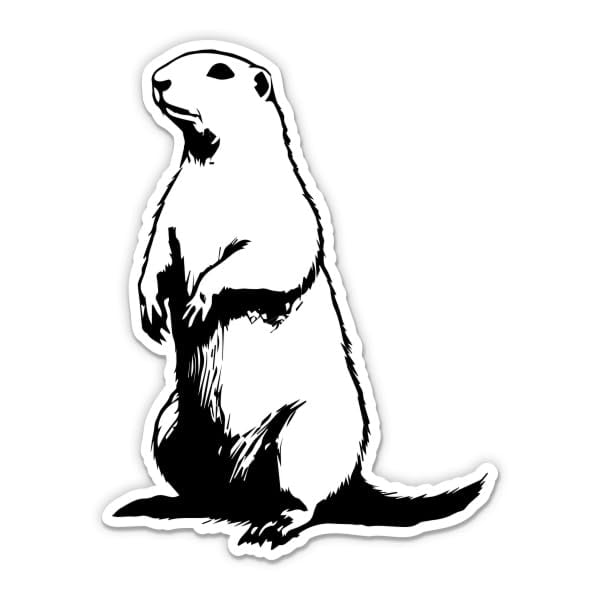 Prairie Dog Vinyl Sticker - Large - 11" - Walmart.com