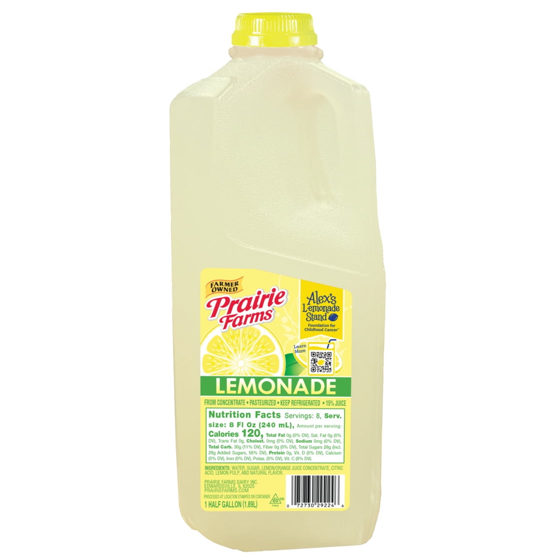 Prairie Farms, Lemonade, Half Gallon, 64 Fl Oz - Walmart.com