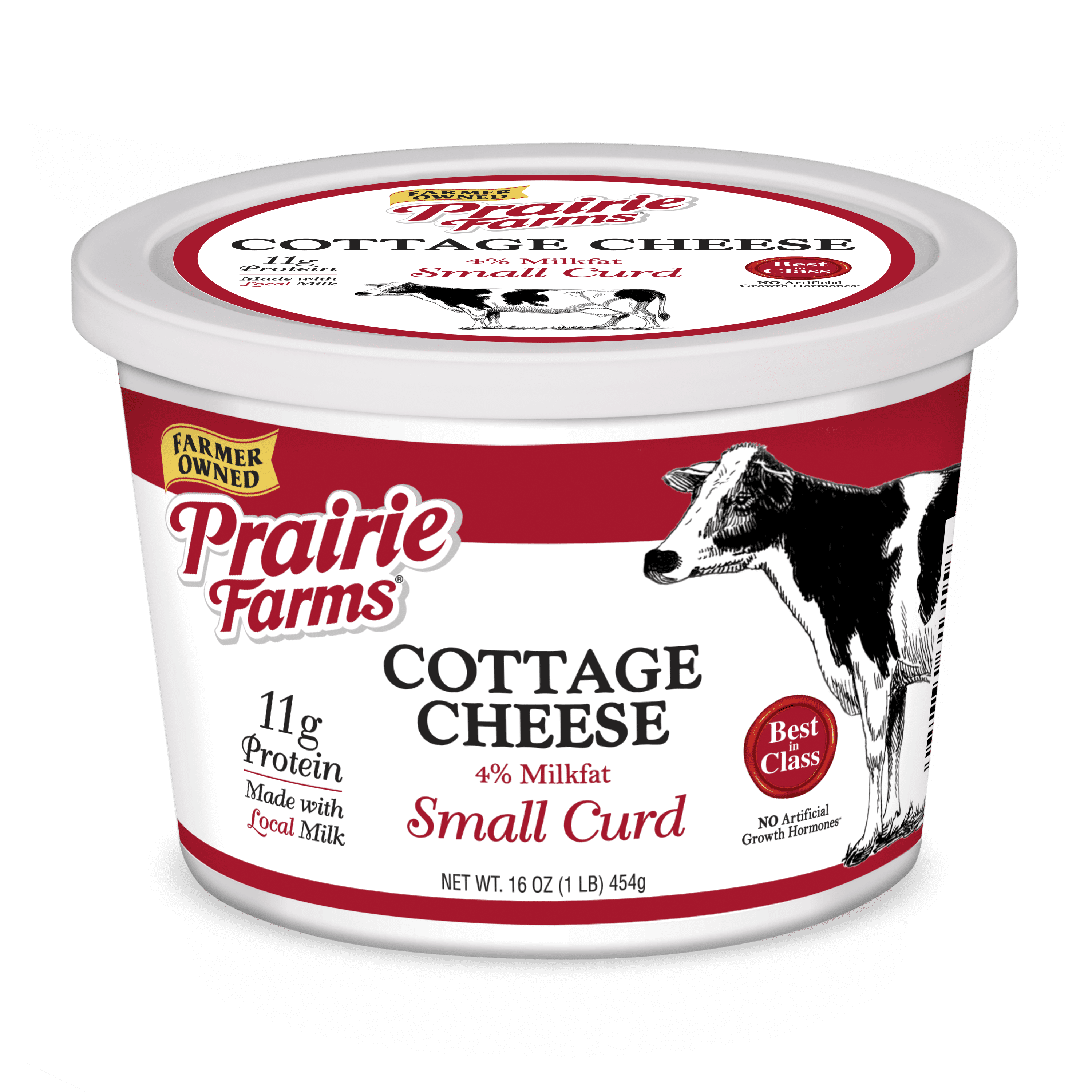 Prairie Farms Small Curd Cottage Cheese, 16 Oz. - Walmart.com