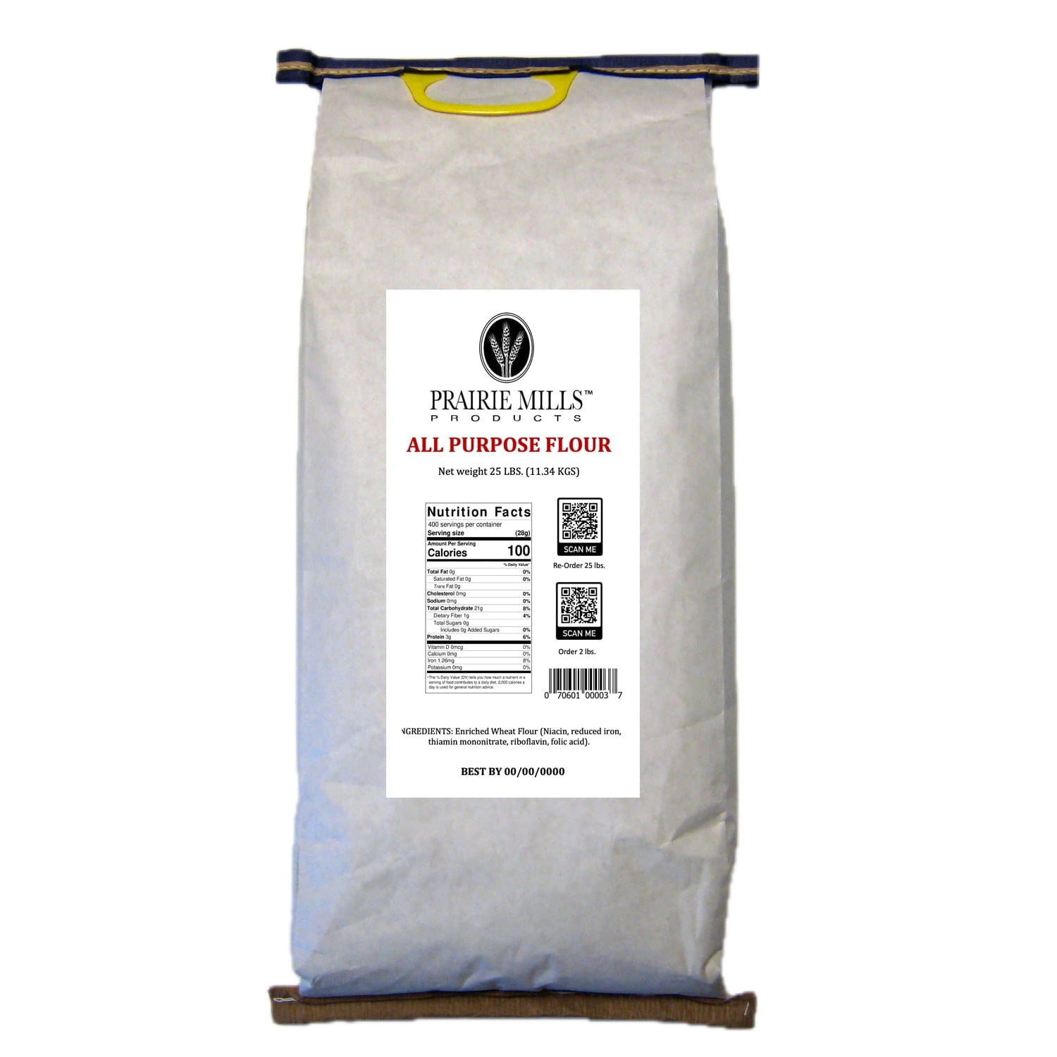 Prairie Mills All Purpose Flour (25 lbs.) - Walmart.com