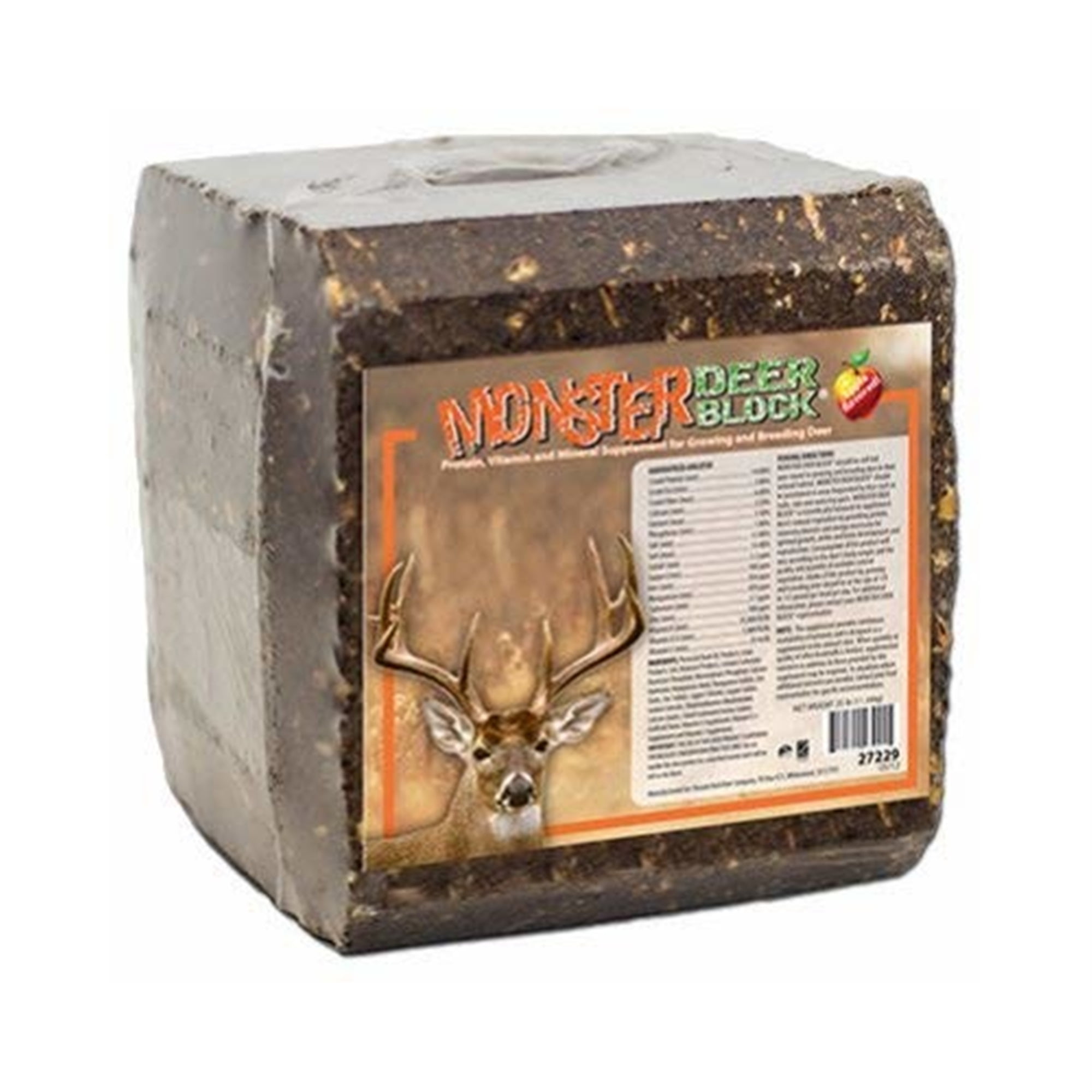 Prairie Pride 25 Lbs. Monster Deer Block - Hunting Feeds for Buck Food ...