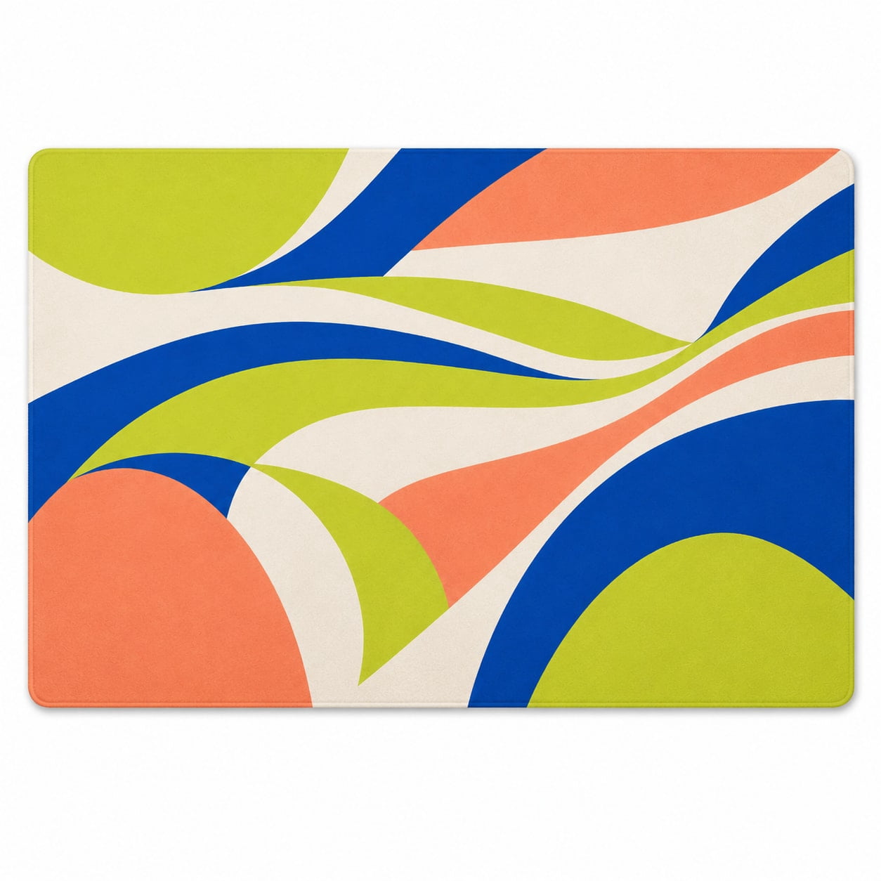 Prairie Sculpted Curves Rectangle Rug for Guest Room Modern Style ...