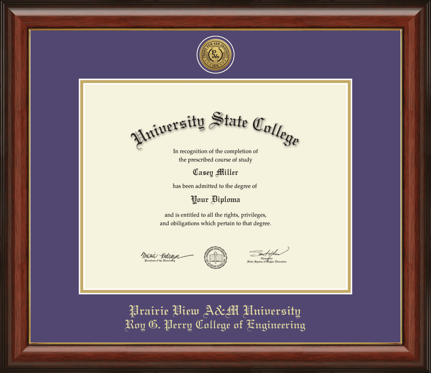 Prairie View A&M University Roy G. Perry College of Engineering Diploma ...