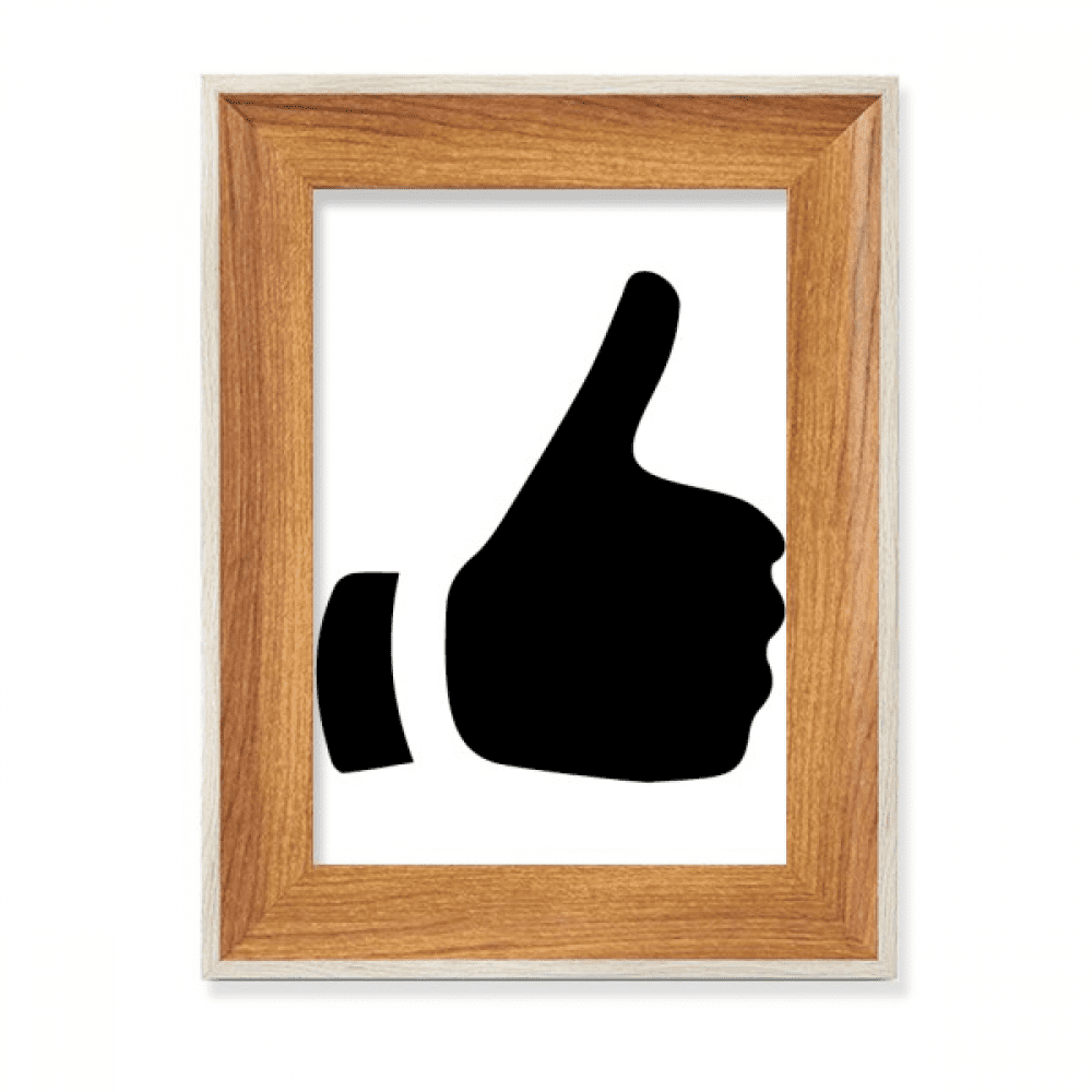 Praise Gesture Outline Pattern Desktop Wooden Photo Frame Display ...