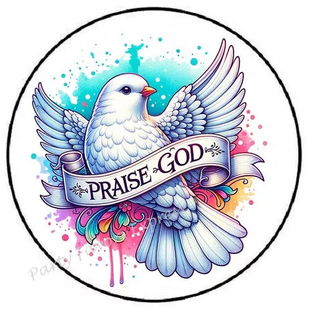 Praise God Dove Sticker Party Favors Sticker Envelope Seals Labels ...