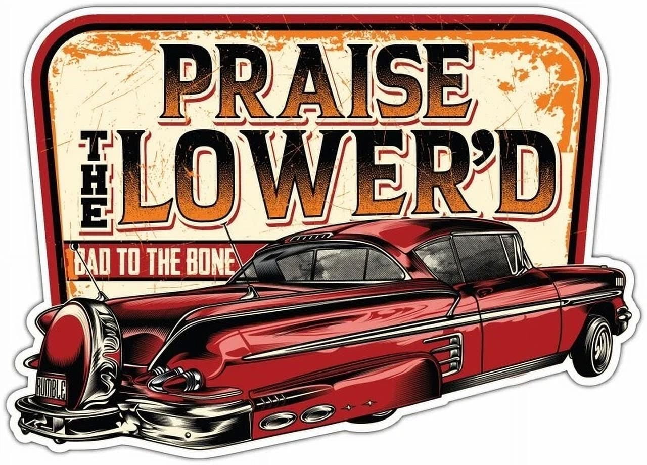 Praise The Lower'D Bad To The Bone Car Stickerphone Decal Water Bottle ...