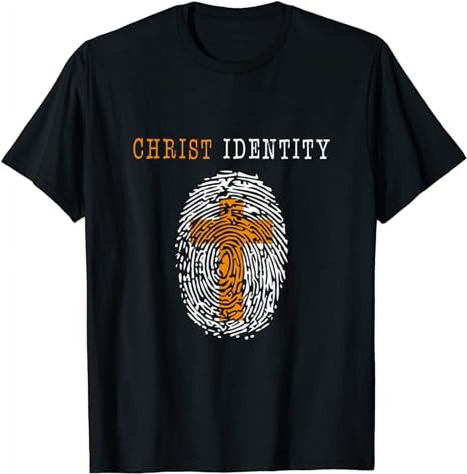 Praise the Lord Christ Identity Fingerprint Cross T-Shirt - Walmart.com