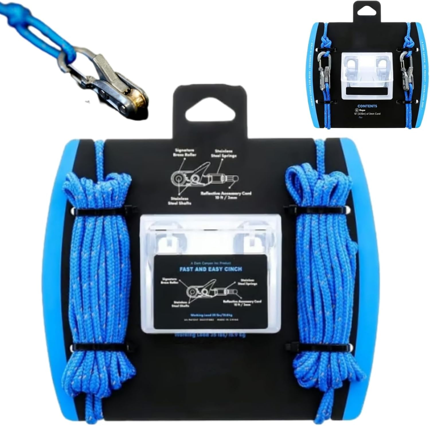 Praisety Rope Adjuster, No More Knots: The Outdoor Rope Adjuster, Rope ...