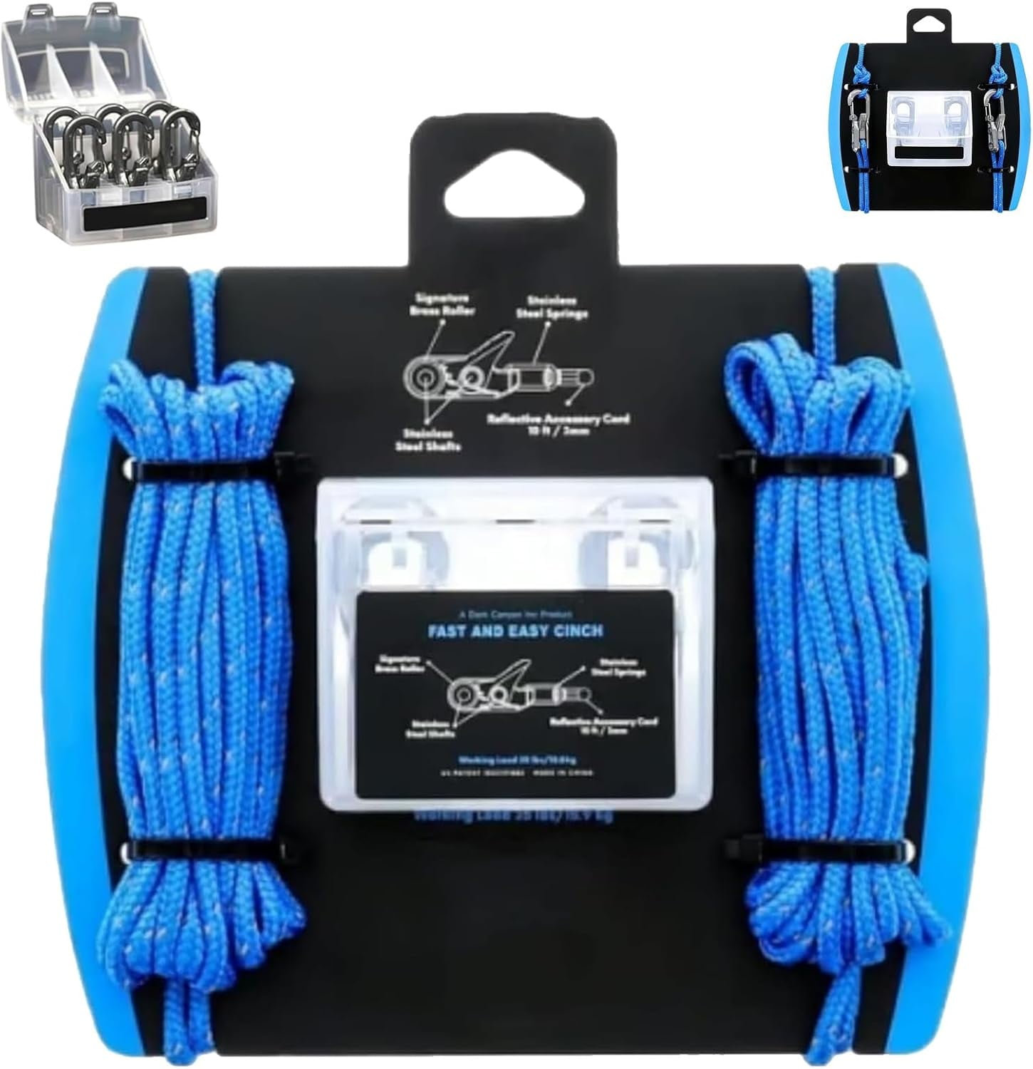 Praisety Rope Adjuster, Rope Rollers Paracord, Cord Tightening and ...