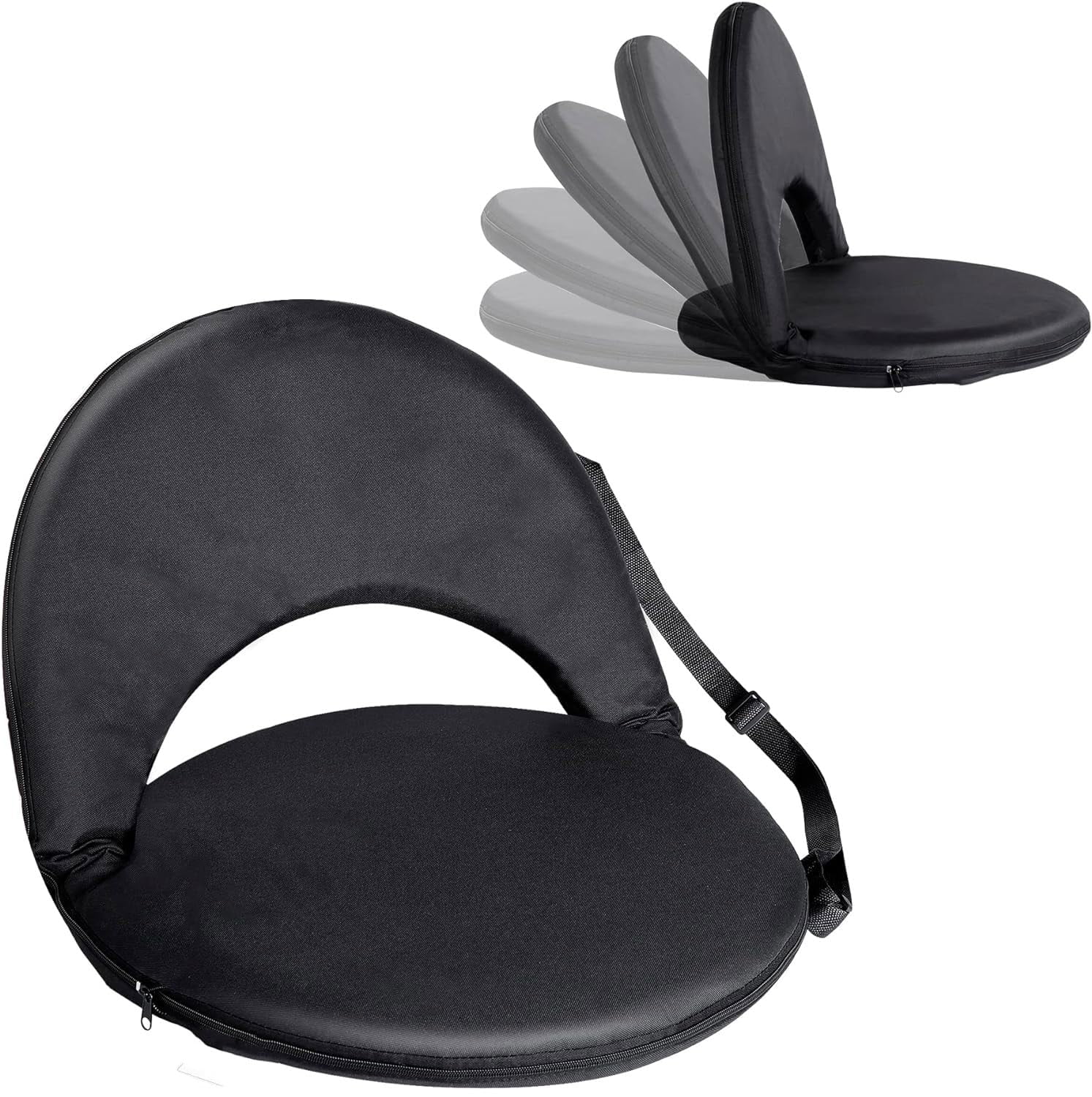 Prakal Folding Stadium Seats Adjustable Bleach Seat with Back Support ...