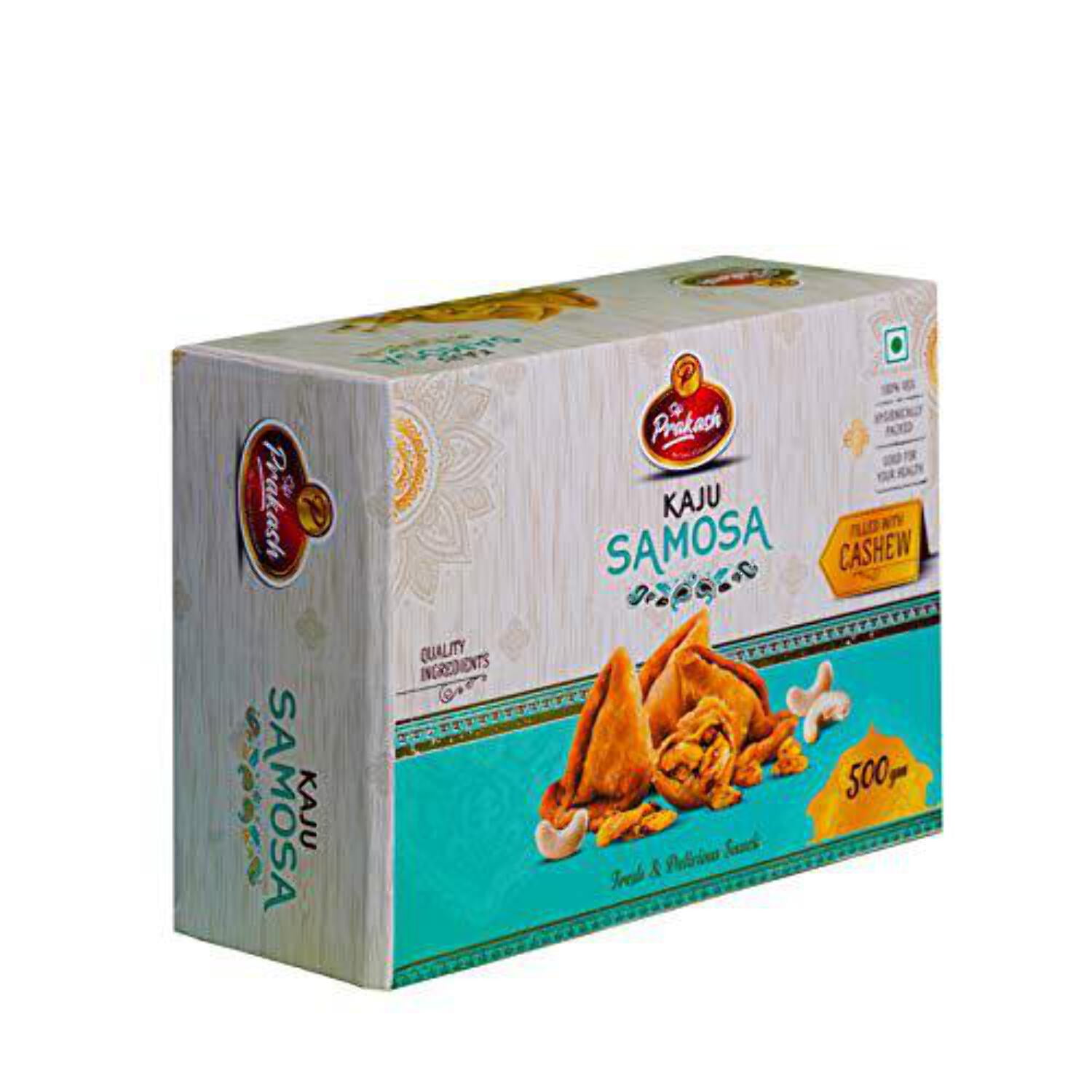 Prakash's Pure Healthy Kaju Samosa 500 gm | Cashews | Tea Time Snacks ...