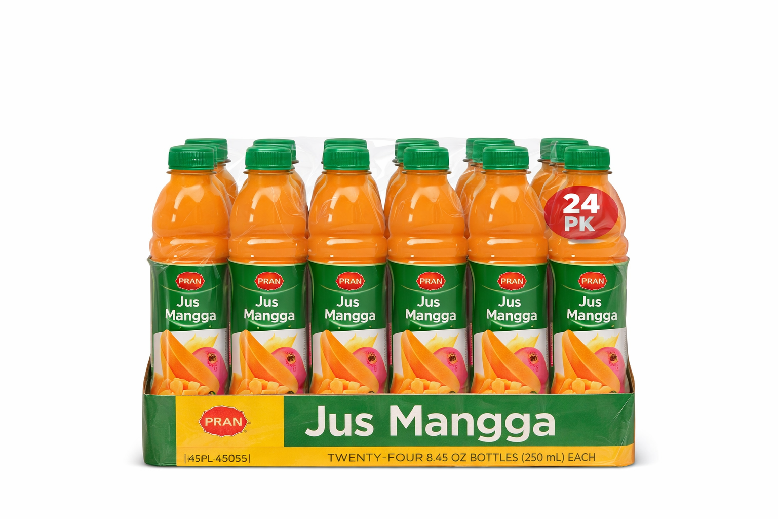 Pran Mango Juice Drink 24 Pack 8.45 oz Bottles Tropical Fruit Beverage ...